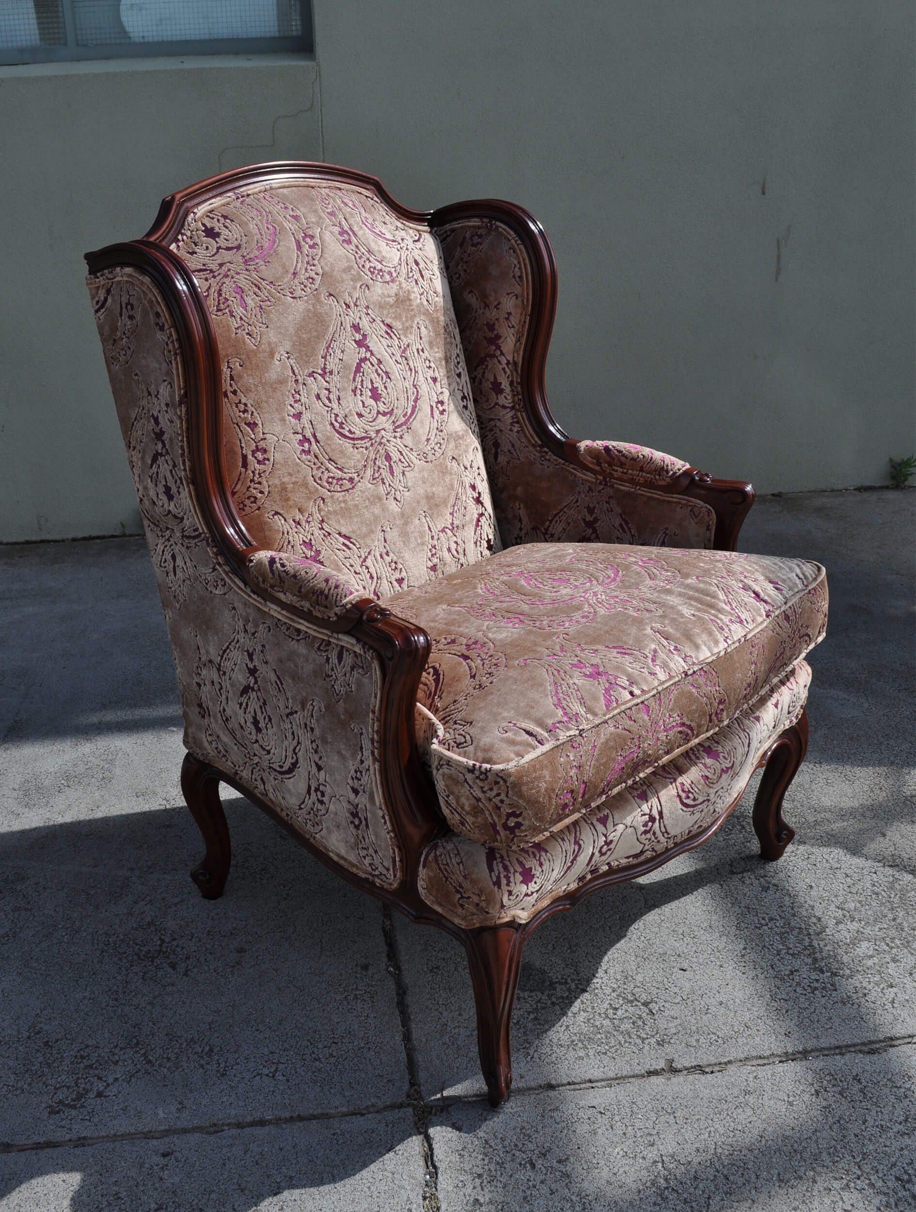 French Louis XV Wingback Chair | French Tables