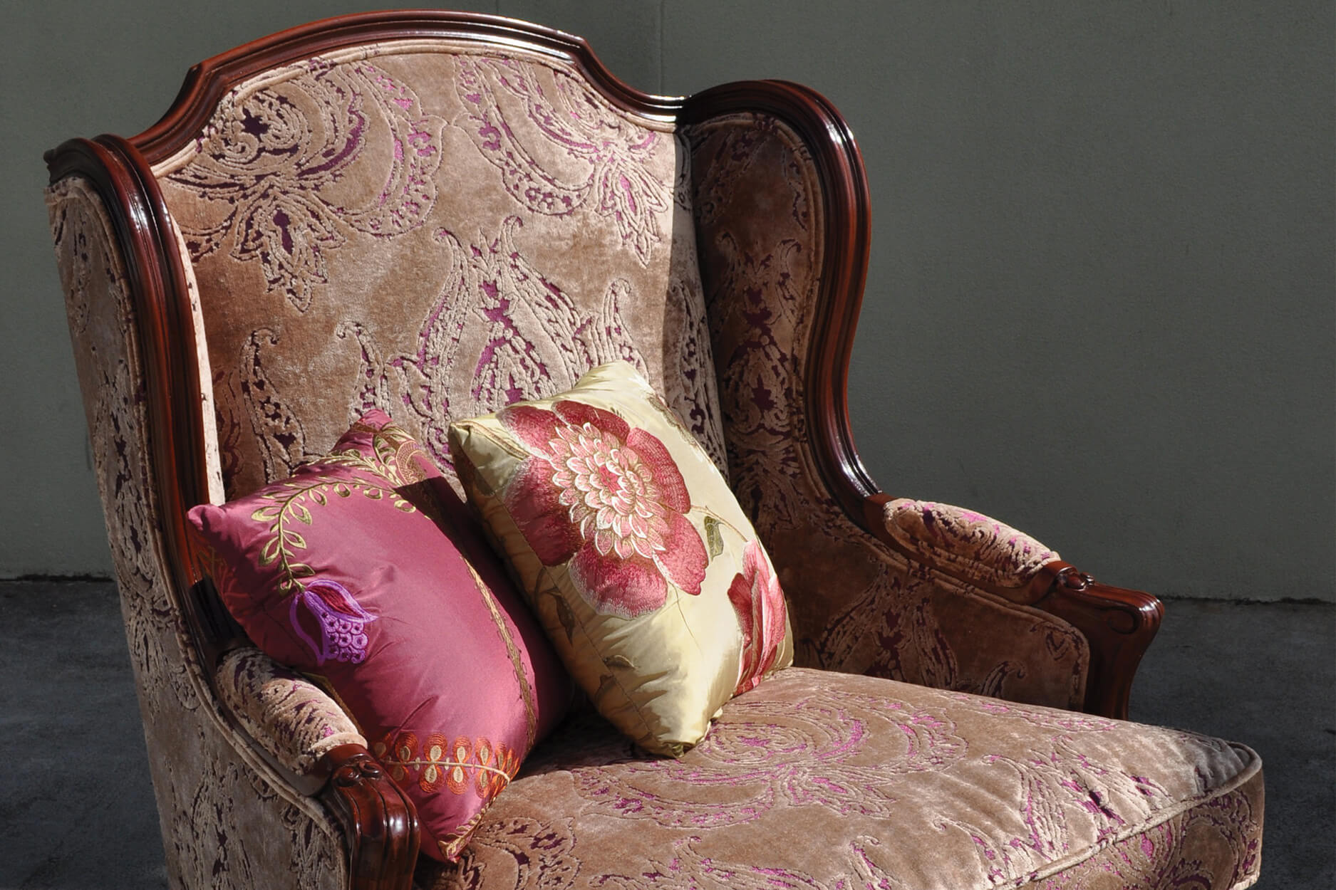 French Louis XV Wingback Chair | French Tables